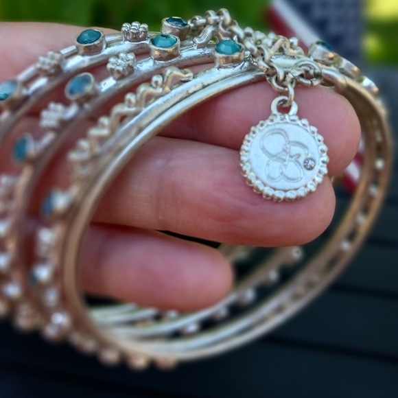 Jessica Simpson | Jewelry | Jessica Simpson Set Of 5 Bracelets Turqaqua ...